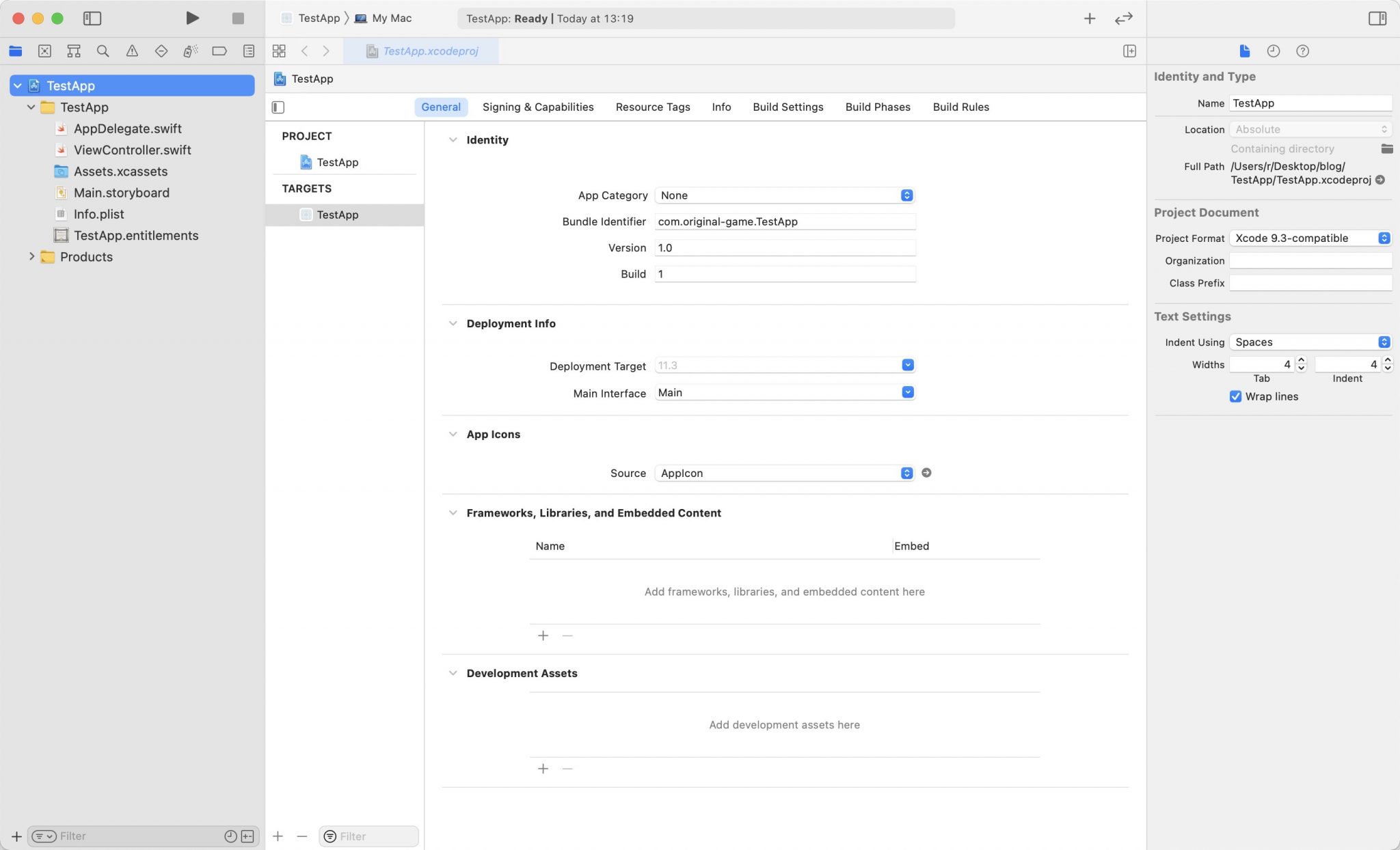 【Xcode】Storyboardを使ってMacアプリ開発に挑戦。
