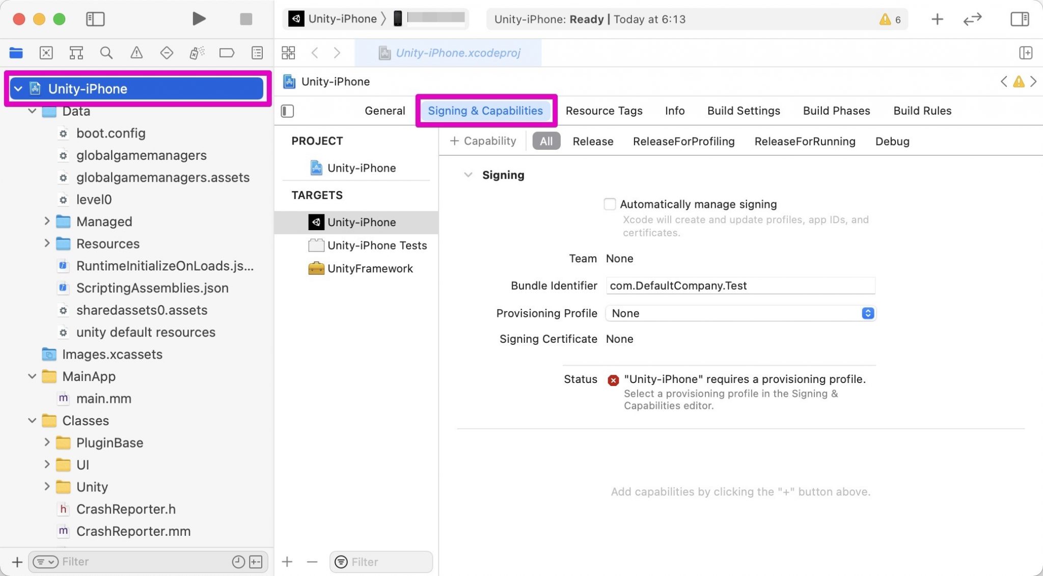 【Unity】開発したiOSアプリをiPhoneで実機テストする方法