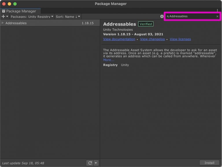 【Unity】Addressableを使って画像をスクリプトから表示する方法