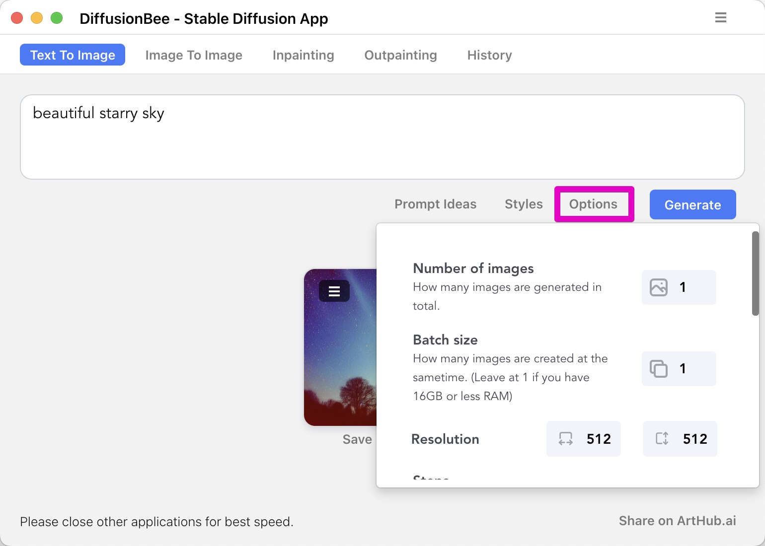【DiffusionBee】MacでStable Diffusionを簡単に実行できるアプリ