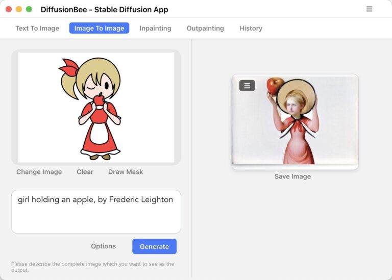 【DiffusionBee】MacでStable Diffusionを簡単に実行できるアプリ