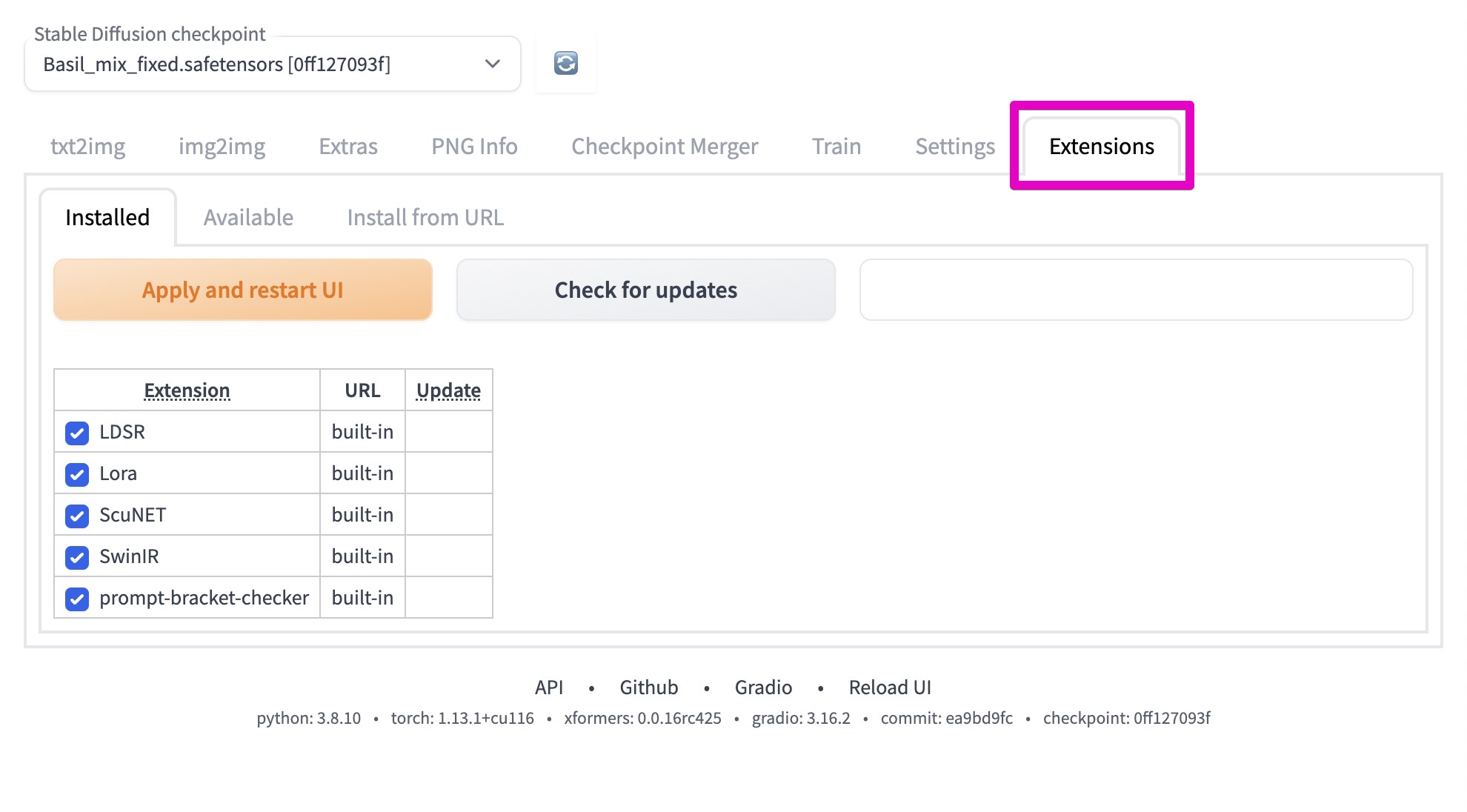 【Stable Diffusion web UI】生成したイラストの履歴を表示する方法