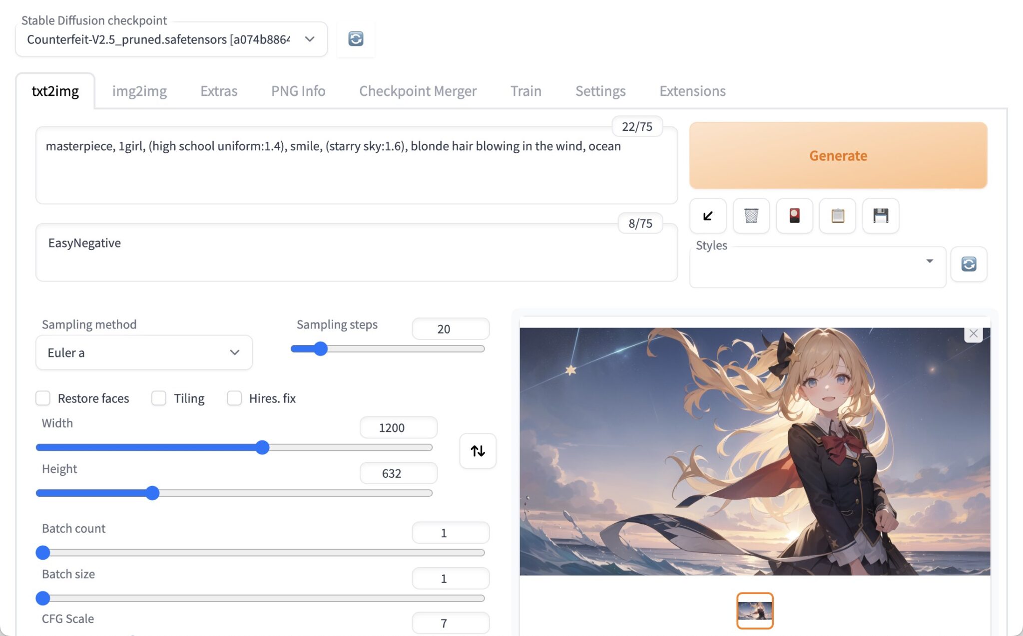 EasyNegativeの使い方。AIイラストの質をぐんっとアップ！
