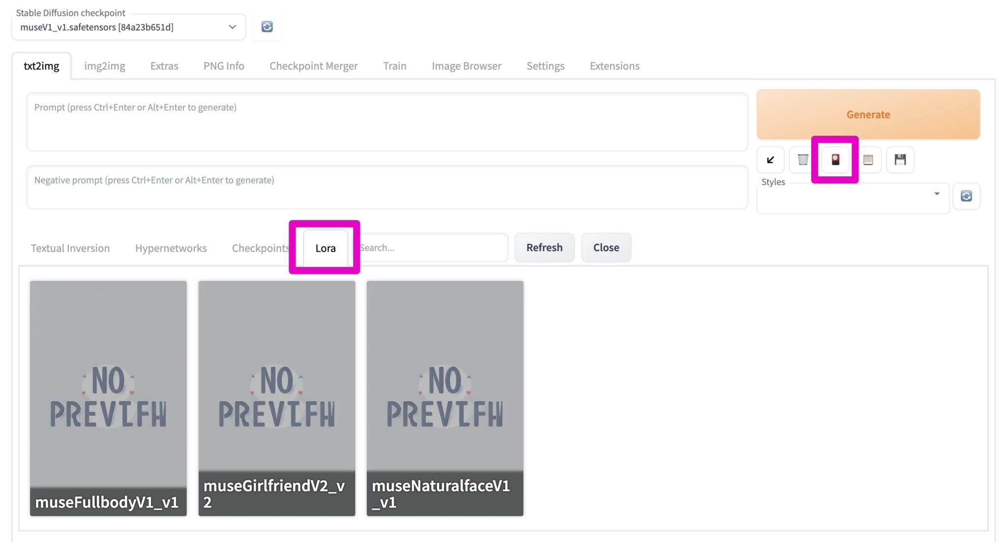 MUSE_v1の使い方。Google Colabにも対応！（Stable Diffusion）