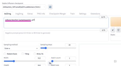 【Stable Diffusion web UI】LyCORISの使い方（Colabにも対応）