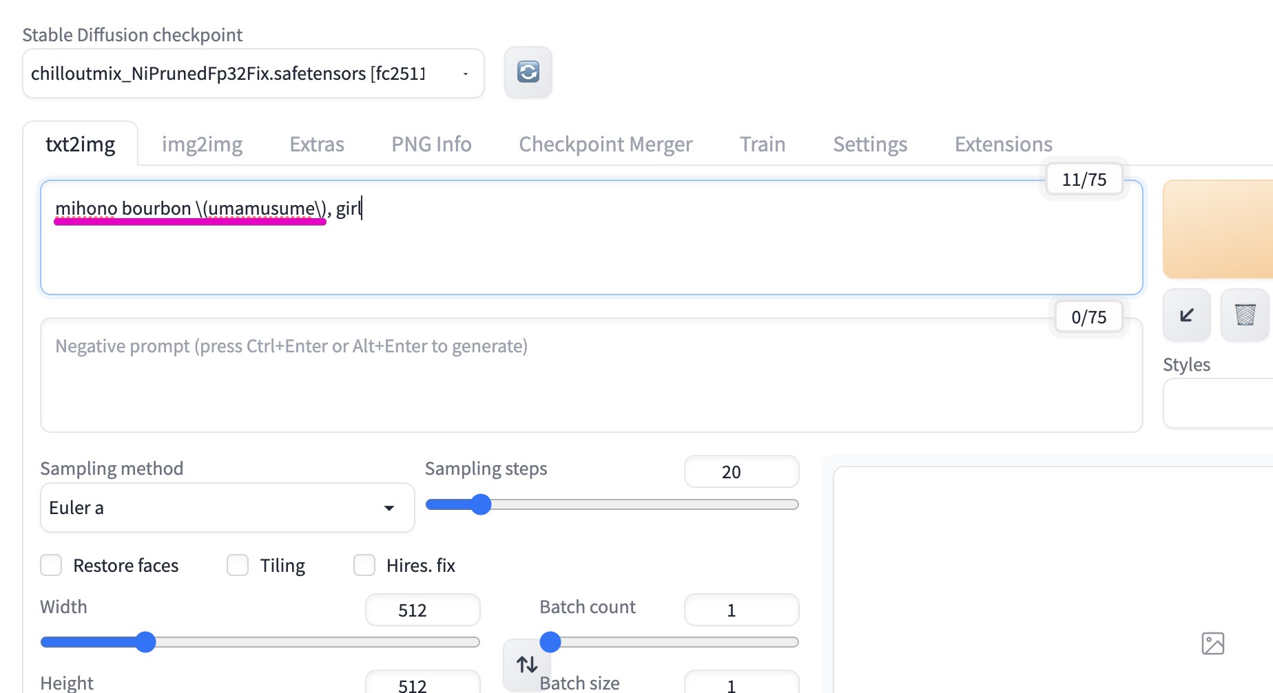【Stable Diffusion web UI】LyCORISの使い方（Colabにも対応）